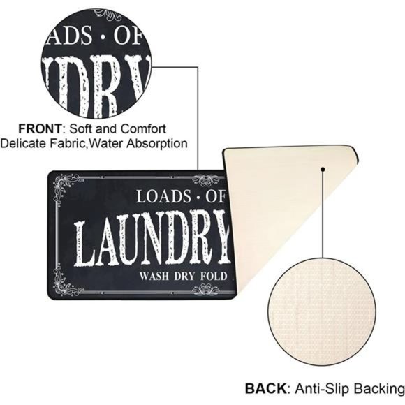 Bath | Laundry Room Rug Runner Non Slip Laundry Mats Mudroom Runner ...